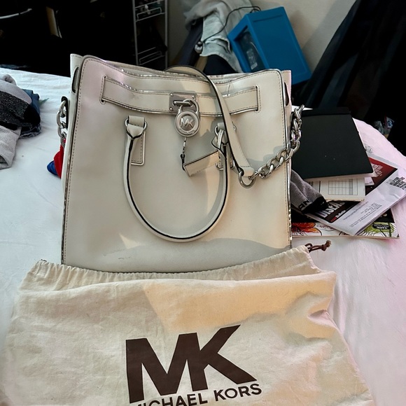 MICHAEL Michael Kors | Bags | Mk Hamilton White Original Bag | Poshmark